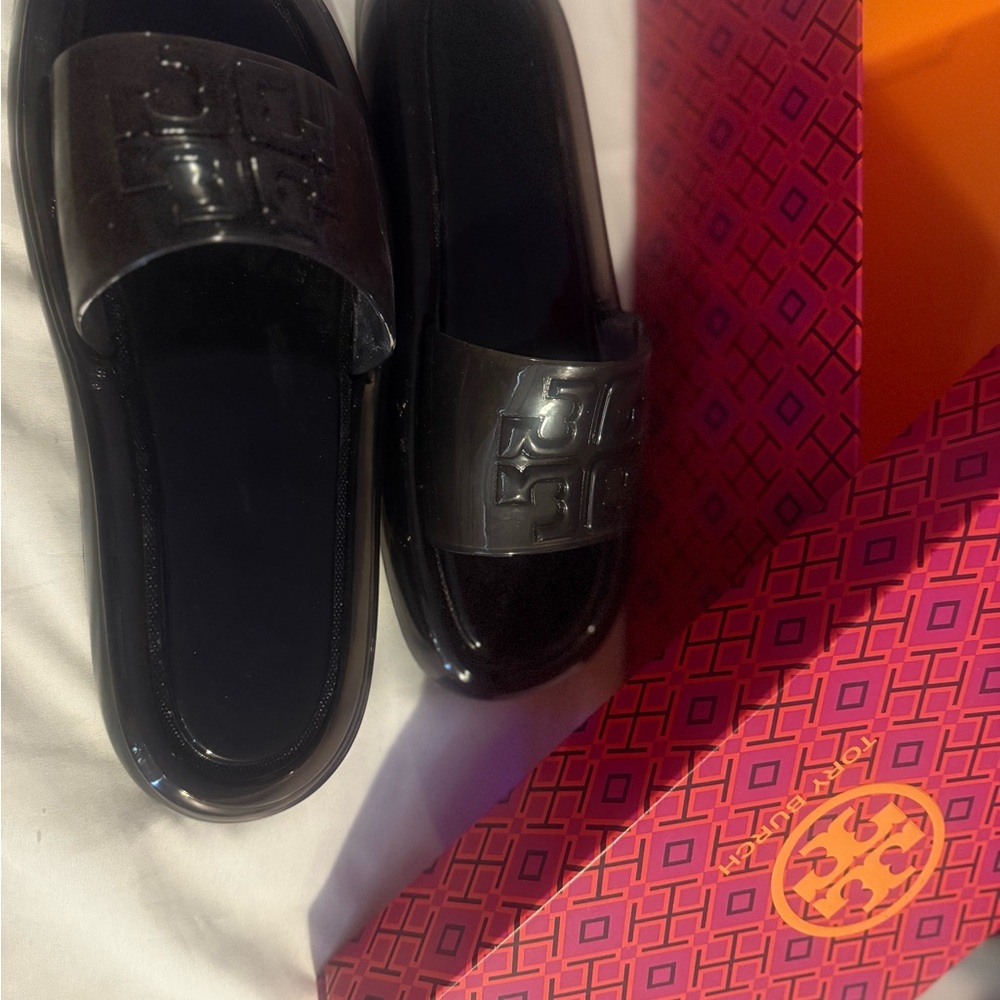 Tory Burch Black Slides - Gem